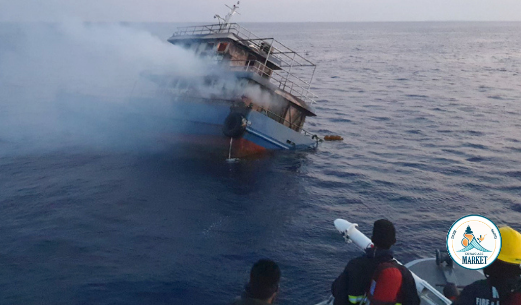Capsized Oil Barge Currently Underwater With 60,000 Liters Of Diesel ...