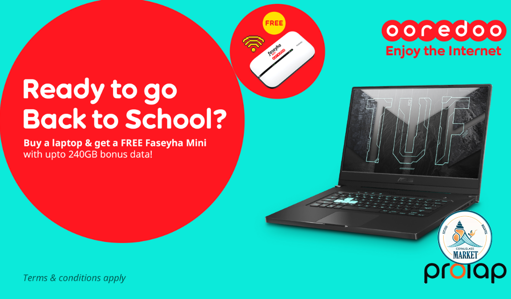 Ooredoo x Prolap to Launch Back to School Offer with Free Faseyha Mini ...