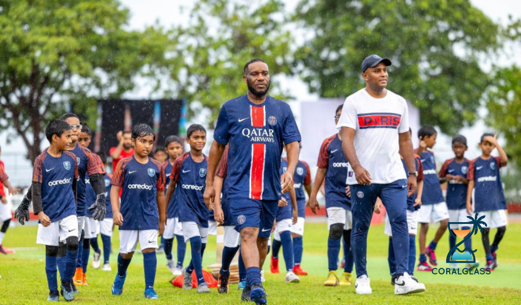 Ooredoo Maldives Teams Up with PSG Academy for Elite Football Clinic